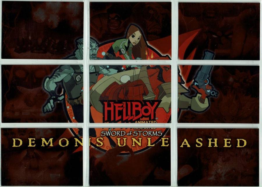 HELLBOY ANIMATED SWORD OF STORMS SET OF 9 DEMONS UNLEASHED CARDS ...
