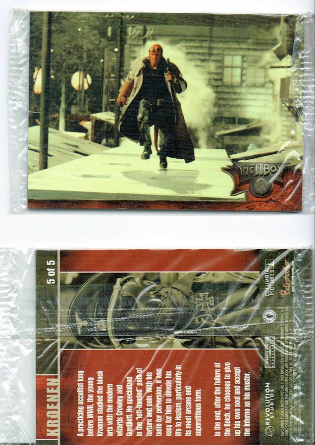 HELLBOY THE MOVIE FACTORY SET OF 5 PROMO CARDS - Phoenix Cards