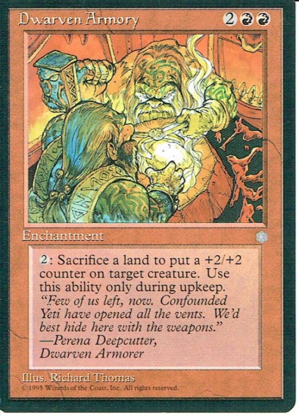 MAGIC THE GATHERING ICE AGE RED DWARVEN ARMOURY - Phoenix Cards