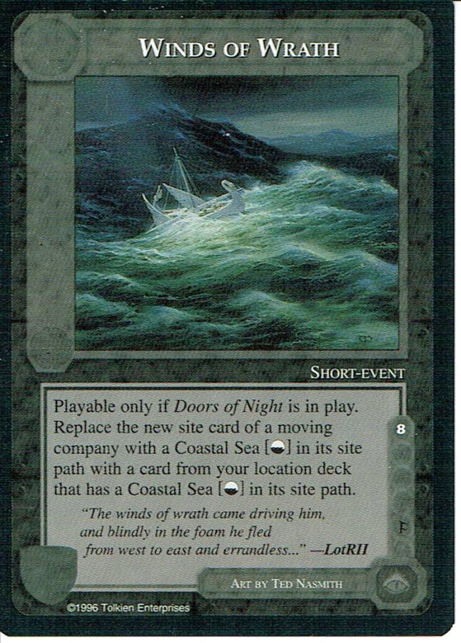 MIDDLE EARTH THE DRAGONS RARE CARD WINDS OF WRATH - Phoenix Cards
