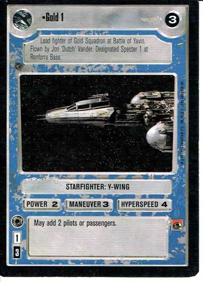 STAR WARS CCG PREMIERE BLACK BORDER RARE GOLD 1 lp - Phoenix Cards