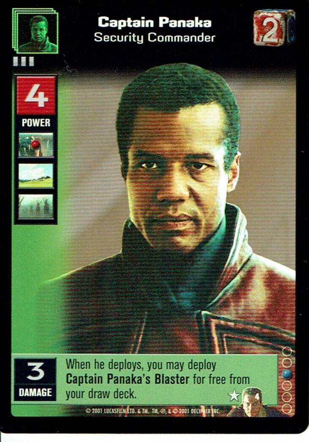 STAR WARS YOUNG JEDI REFLECTIONS SUPER RARE CAPTAIN PANAKA, SECURITY ...