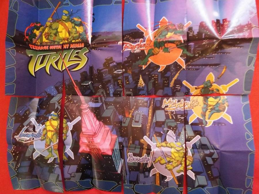 TEENAGE MUTANT NINJA TURTLES 3-D TRADING CARDS COMPLETE SET OF 12 WITH ...