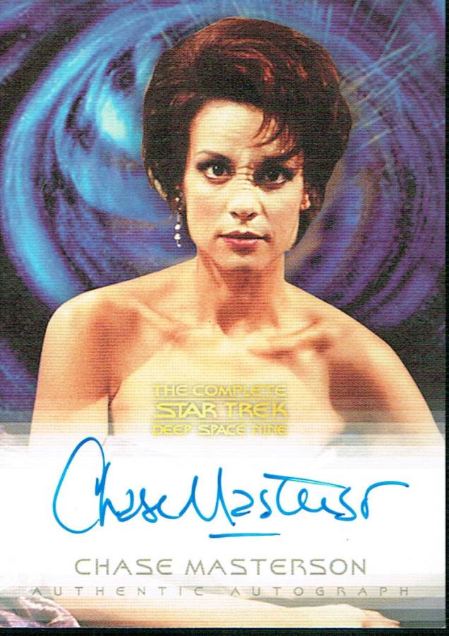 THE COMPLETE STAR TREK DEEP SPACE NINE AUTOGRAPH A12 CHASE MASTERSON AS ...