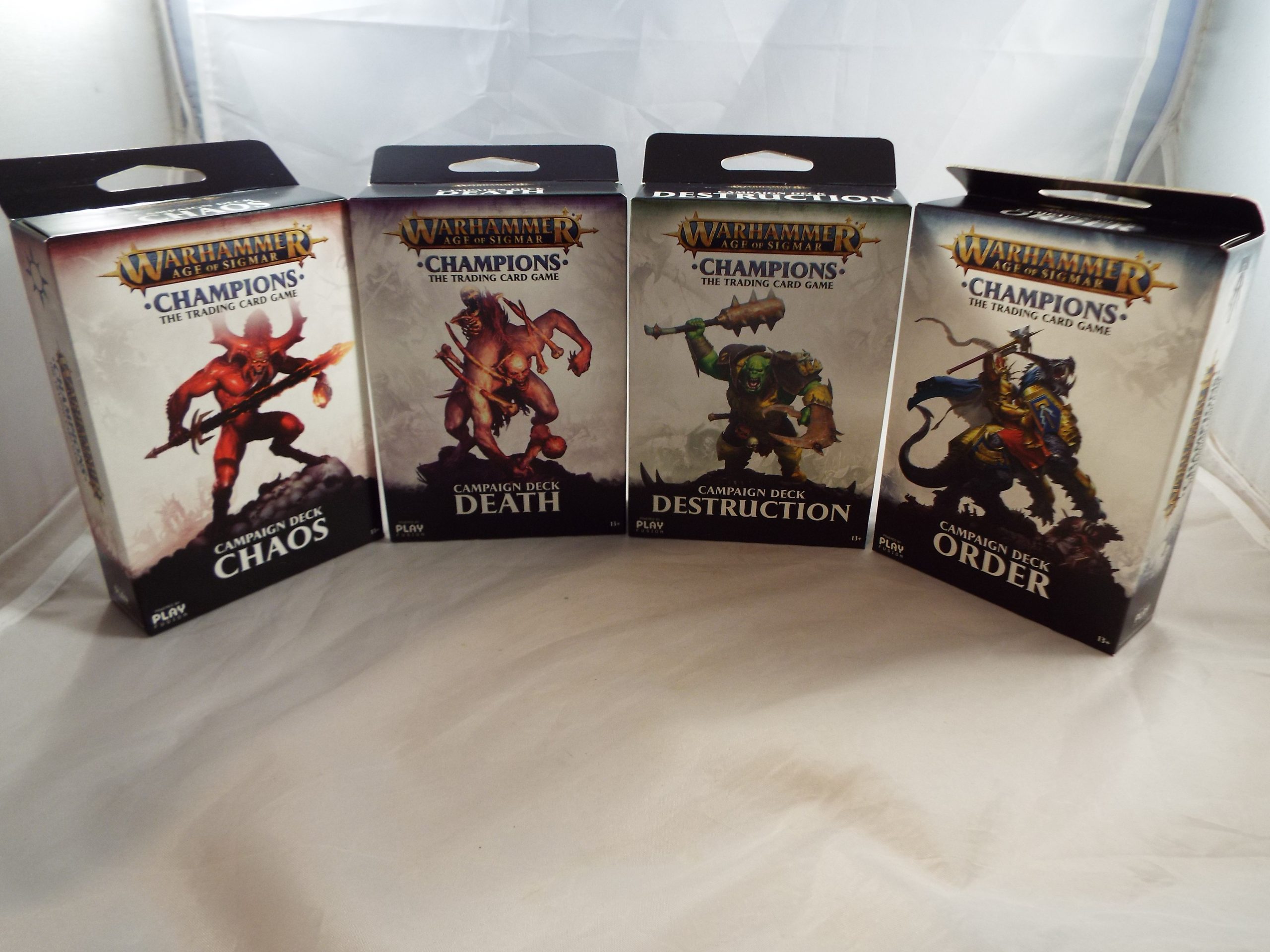 WARHAMMER AGE OF SIGMAR SET OF 4 CAMPAIGN DECKS - Phoenix Cards