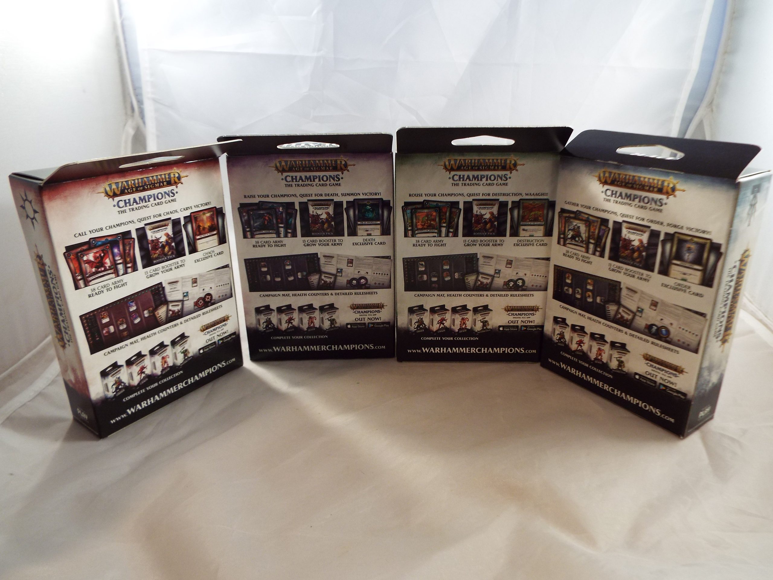 WARHAMMER AGE OF SIGMAR SET OF 4 CAMPAIGN DECKS - Phoenix Cards