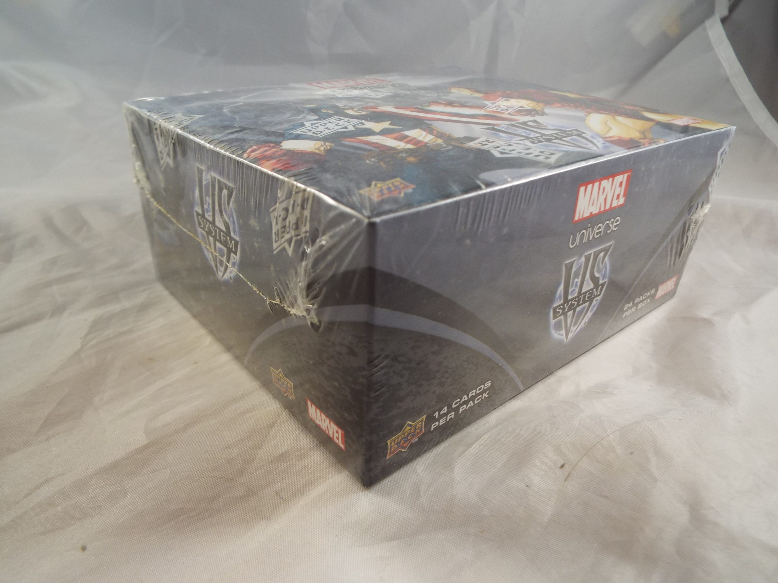 VS SYSTEM SUPERMAN MARVEL UNIVERSE SEALED BOX OF 24 BOOSTER PACKS ...