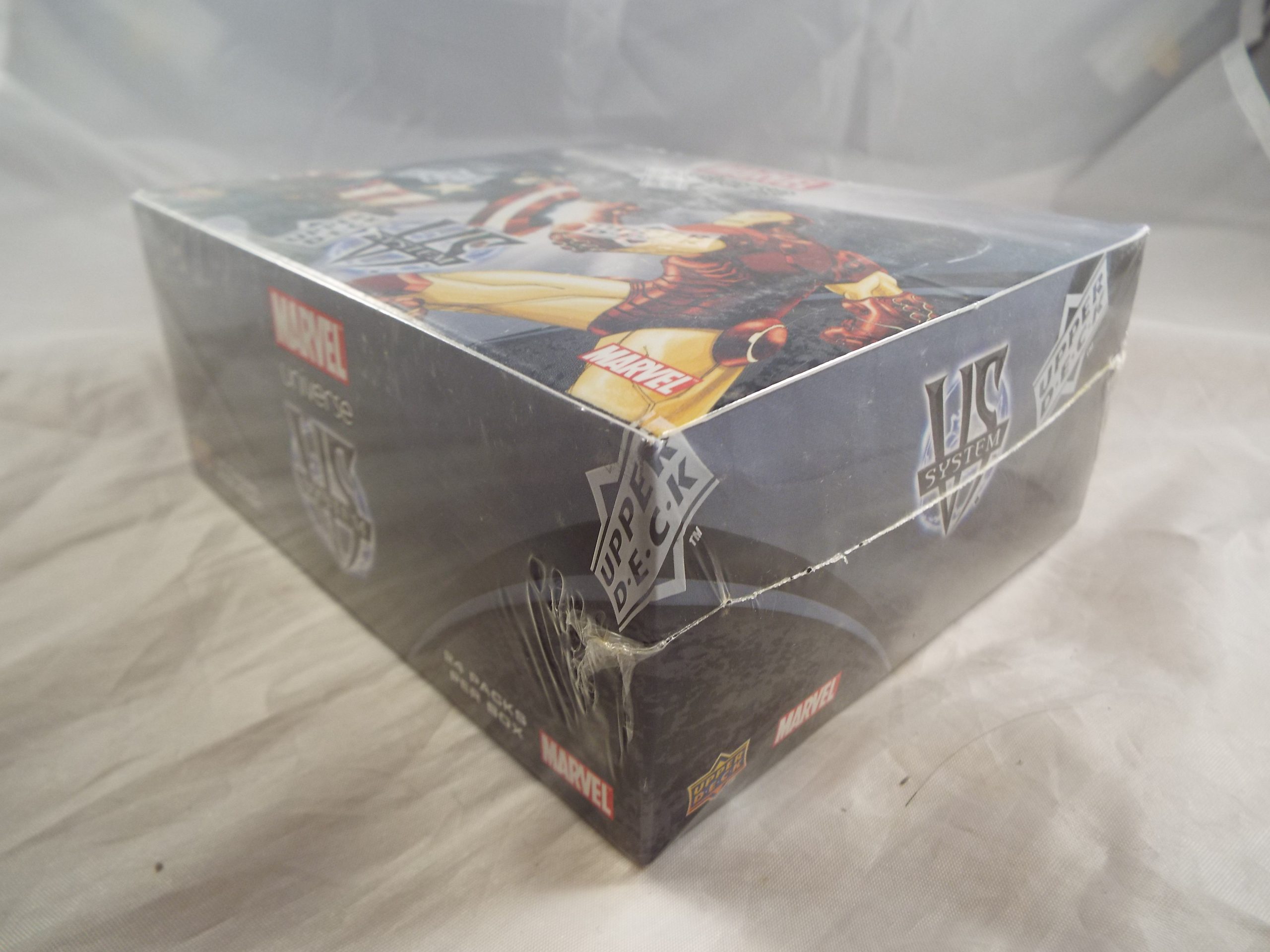 VS SYSTEM SUPERMAN MARVEL UNIVERSE SEALED BOX OF 24 BOOSTER PACKS ...
