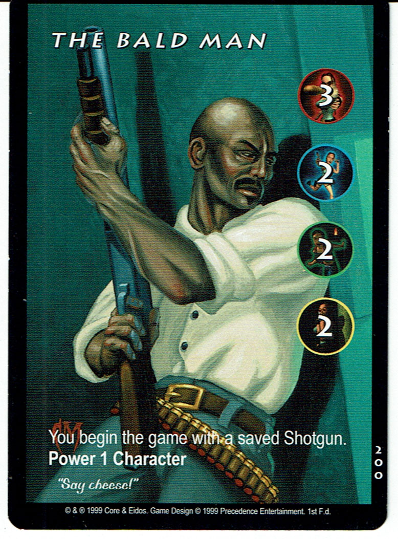 TOMB RAIDER CCG RARE CARD 200 THE BALD MAN - Phoenix Cards