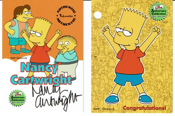 SIMPSONS 10TH ANNIVERSARY COMPLETE SET OF 6 NUCLEAR NEON CARDS ...