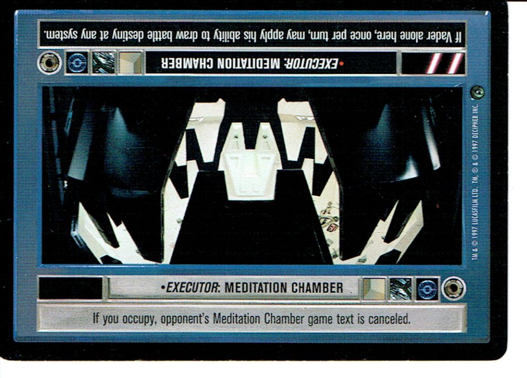 STAR WARS CCG DAGOBAH BLACK BORDER DARK SIDE EXECUTOR: MEDITATION ...