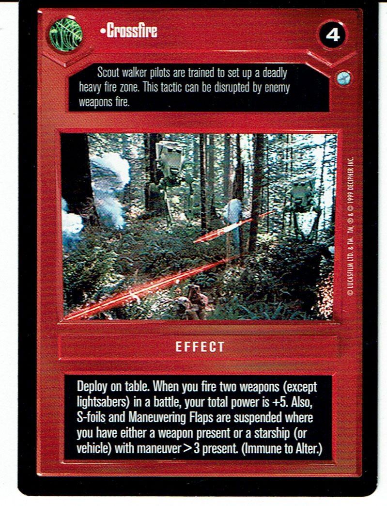 STAR WARS CCG ENDOR RARE CARD CROSSFIRE ex - Phoenix Cards