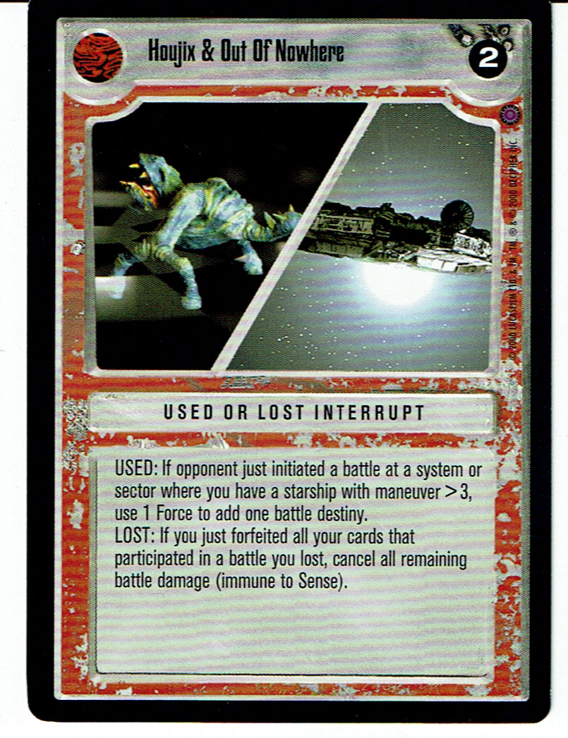 STAR WARS CCG REFLECTIONS II LIGHT SIDE PREMIUM CARD HOUJIX & OUT OF ...
