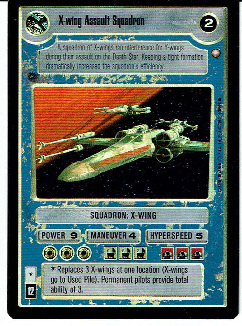 STAR WARS CCG REFLECTIONS II SRF LIGHT SIDE FOIL X-WING ASSAULT ...