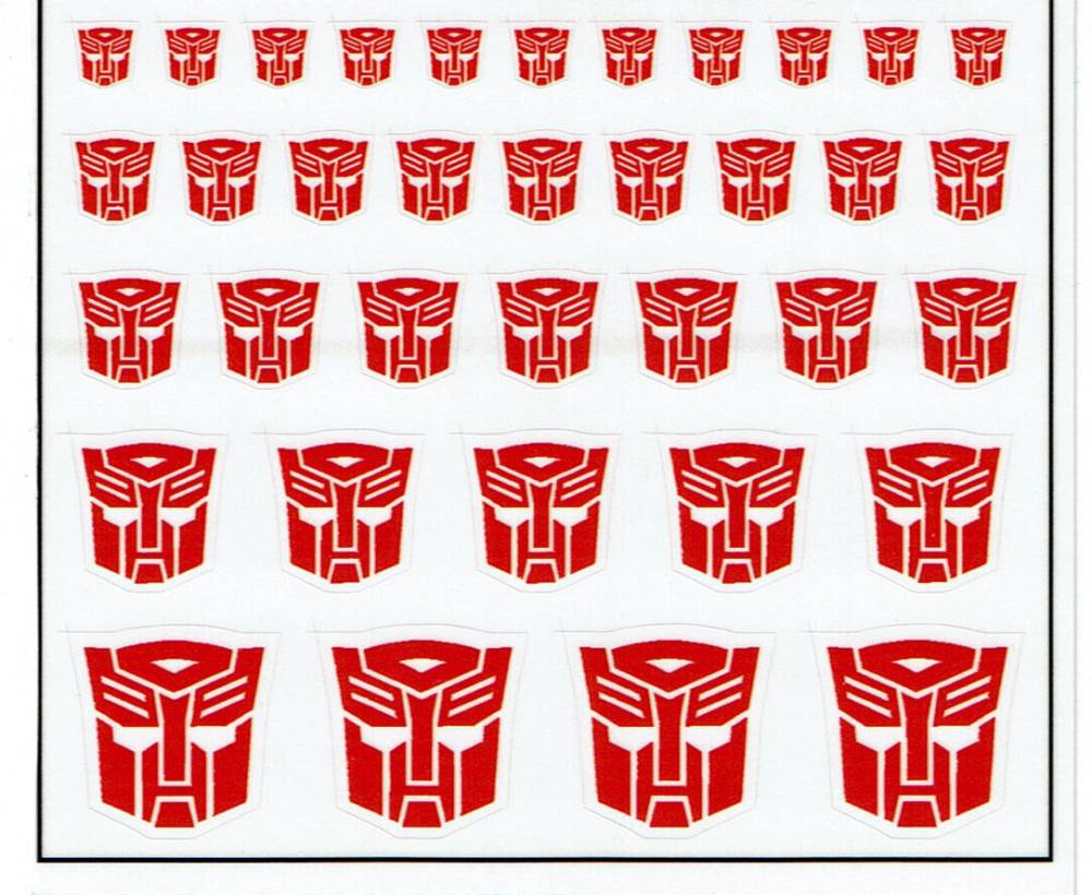 TRANSFORMERS GENERATION 1, G1 AUTOBOT LABELS / STICKERS - Phoenix Cards