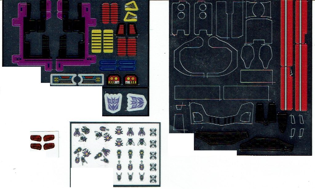 TRANSFORMERS LEGACY EVOLUTION BOMBSHELL REPRO LABELS / STICKERS ...
