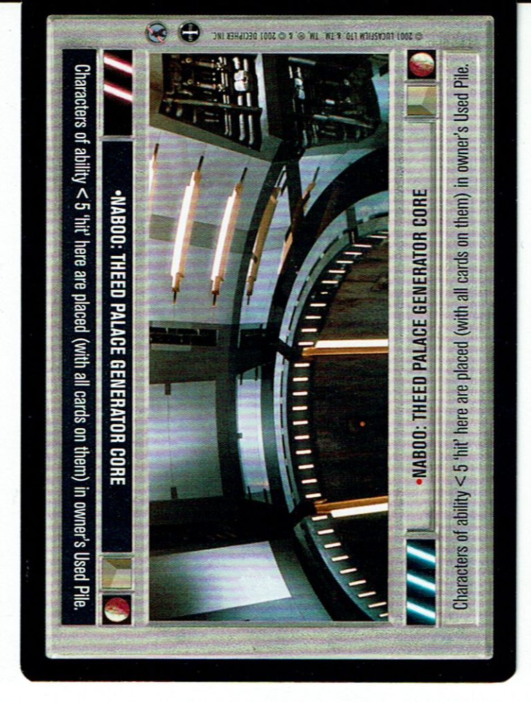 STAR WARS CCG REFLECTIONS III LIGHT SIDE PREMIUM NABOO: THEED PALACE ...