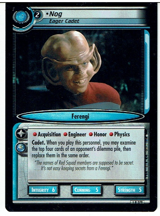 STAR TREK CCG 2E PREMIERE RARE CARD NOG 1R279 ex - Phoenix Cards