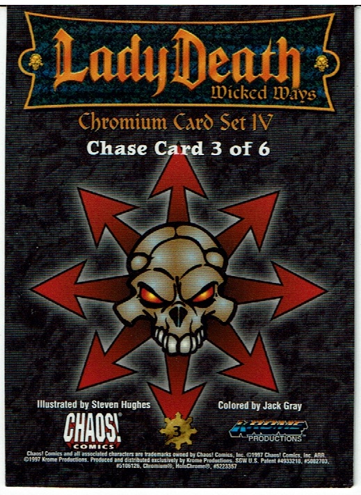 LADY DEATH 4 IV WICKED WAYS FRACTAL CARD 3 OF 6 - Phoenix Cards
