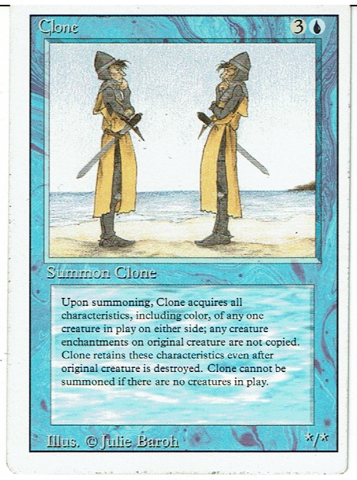 MAGIC THE GATHERING REVISED BLUE RARE CLONE lp - Phoenix Cards