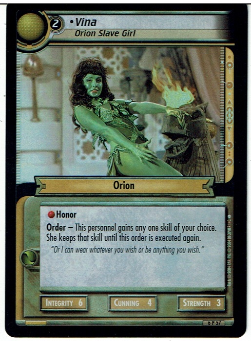STAR TREK CCG 2E REFLECTIONS 2.0 FOIL CARD VINA 6P57 ex - Phoenix Cards