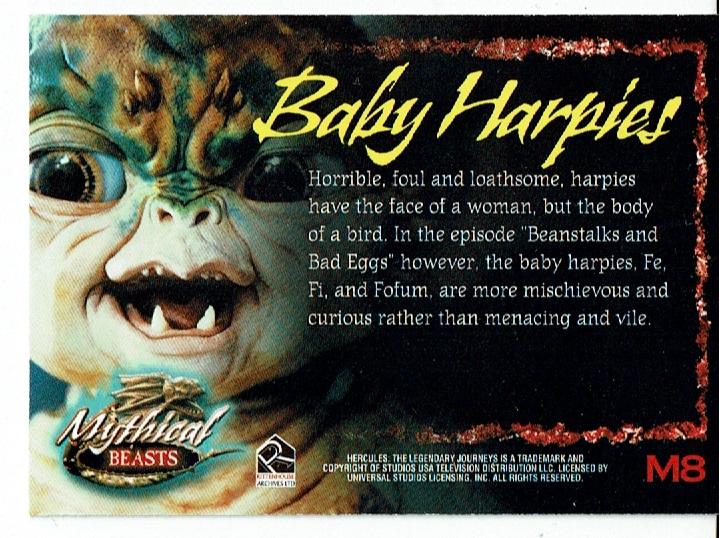 HERCULES THE COMPLETE JOURNEYS MYTHICAL BEASTS CARD M8 - Phoenix Cards