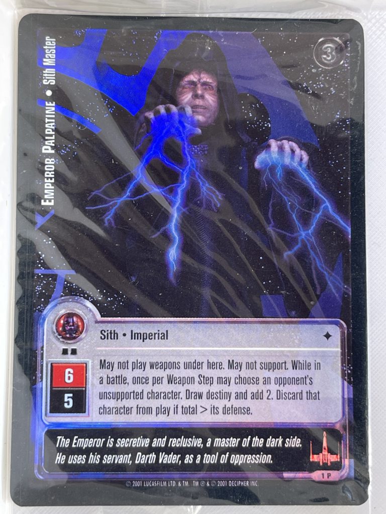 STAR WARS TCG PROMO CARD 1P EMPEROR PALPATINE FOIL (sealed) - Phoenix Cards