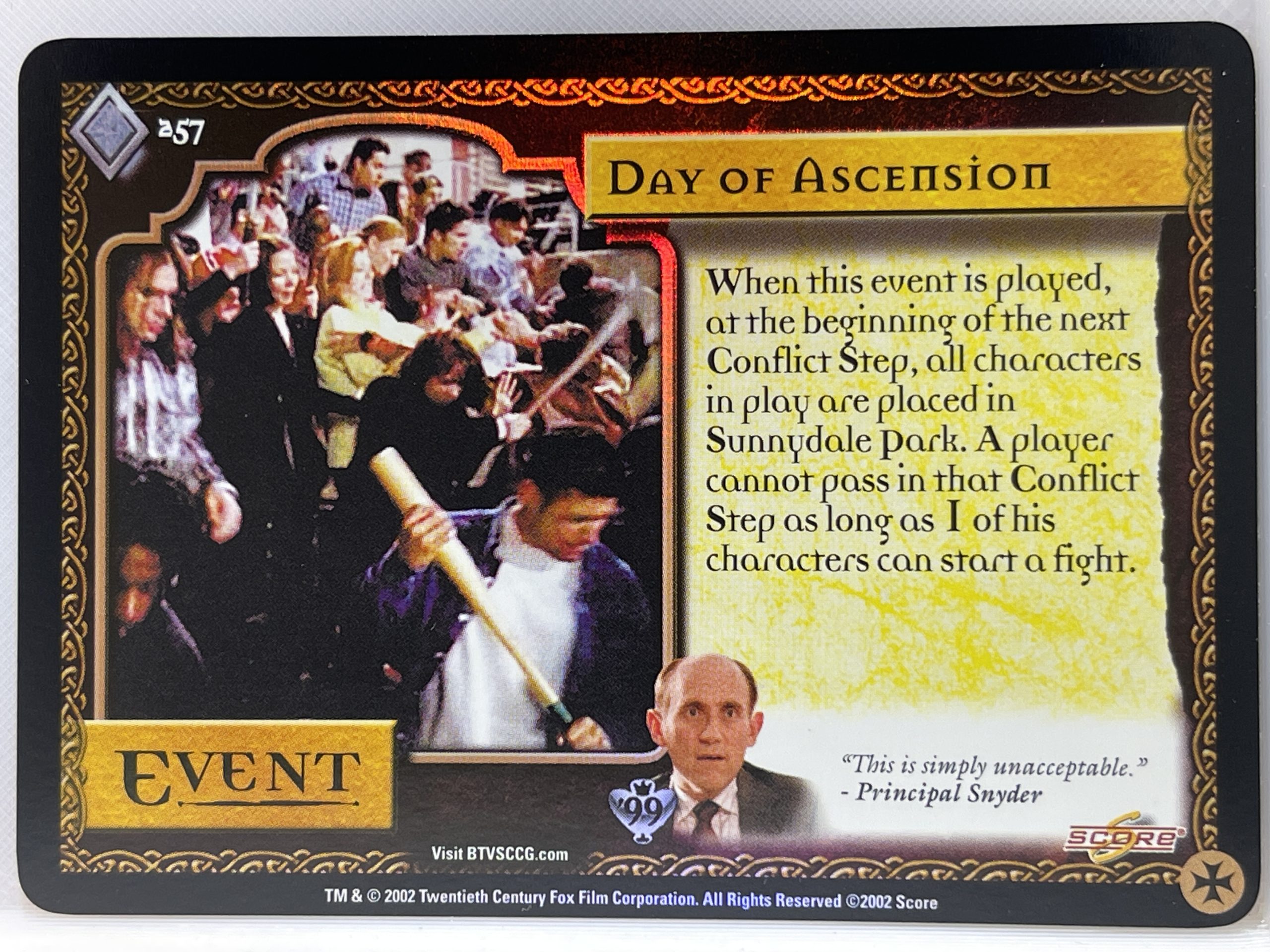 BUFFY THE VAMPIRE SLAYER CCG CLASS OF 99 LTD ULTRA RARE 257 DAY OF ...