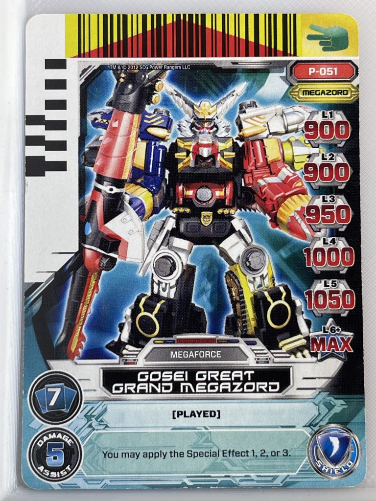 POWER RANGERS ACTION CARD GAME PROMO CARD P-051 GOSEI GREAT GRAND ...